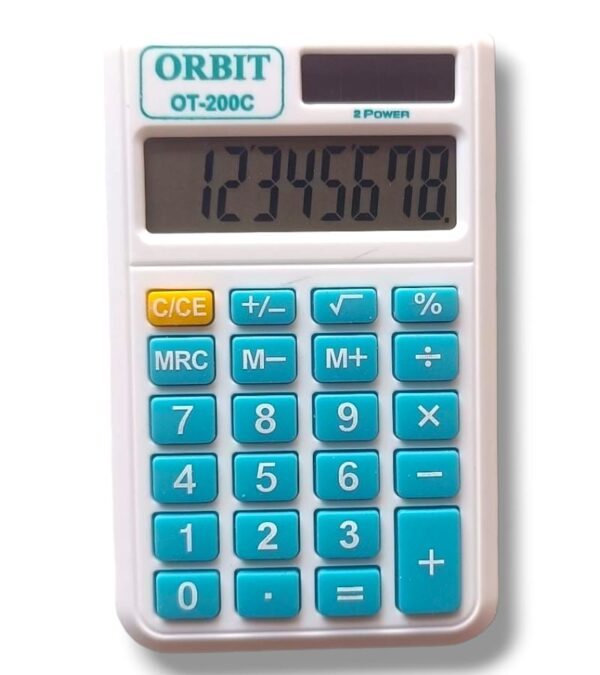 Pocket Calculator Orbit Mini 200c school office shop Multipurpose used ...