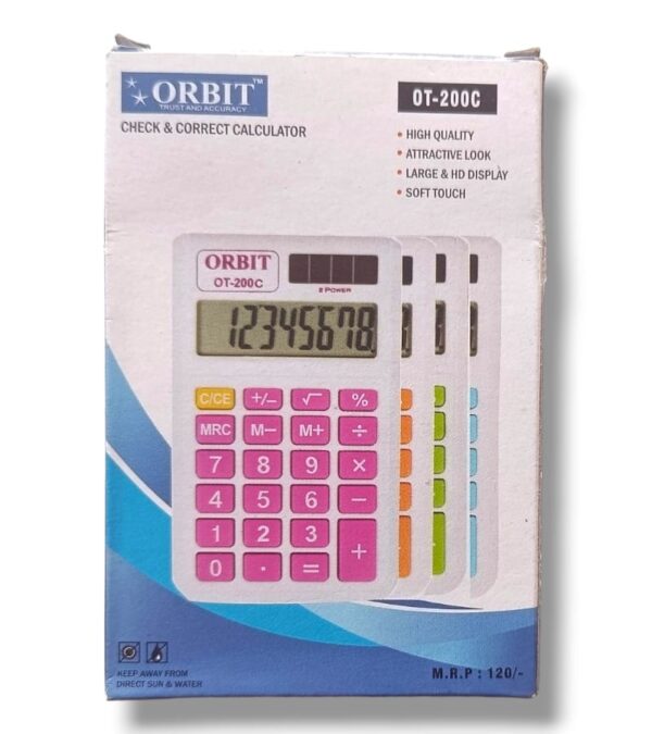 Pocket Calculator Orbit Mini 200c school office shop Multipurpose used ...